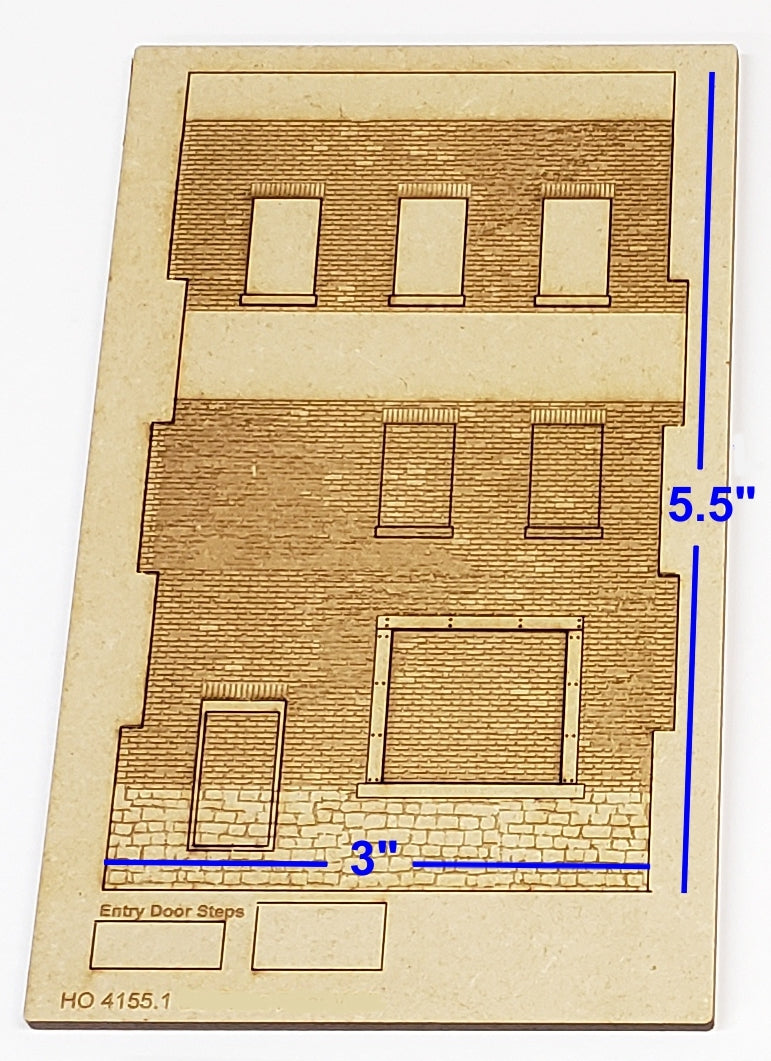 Laser Cut Wood Brick Wall Kit HO / HOn3 – ITLA Scale Models Inc.